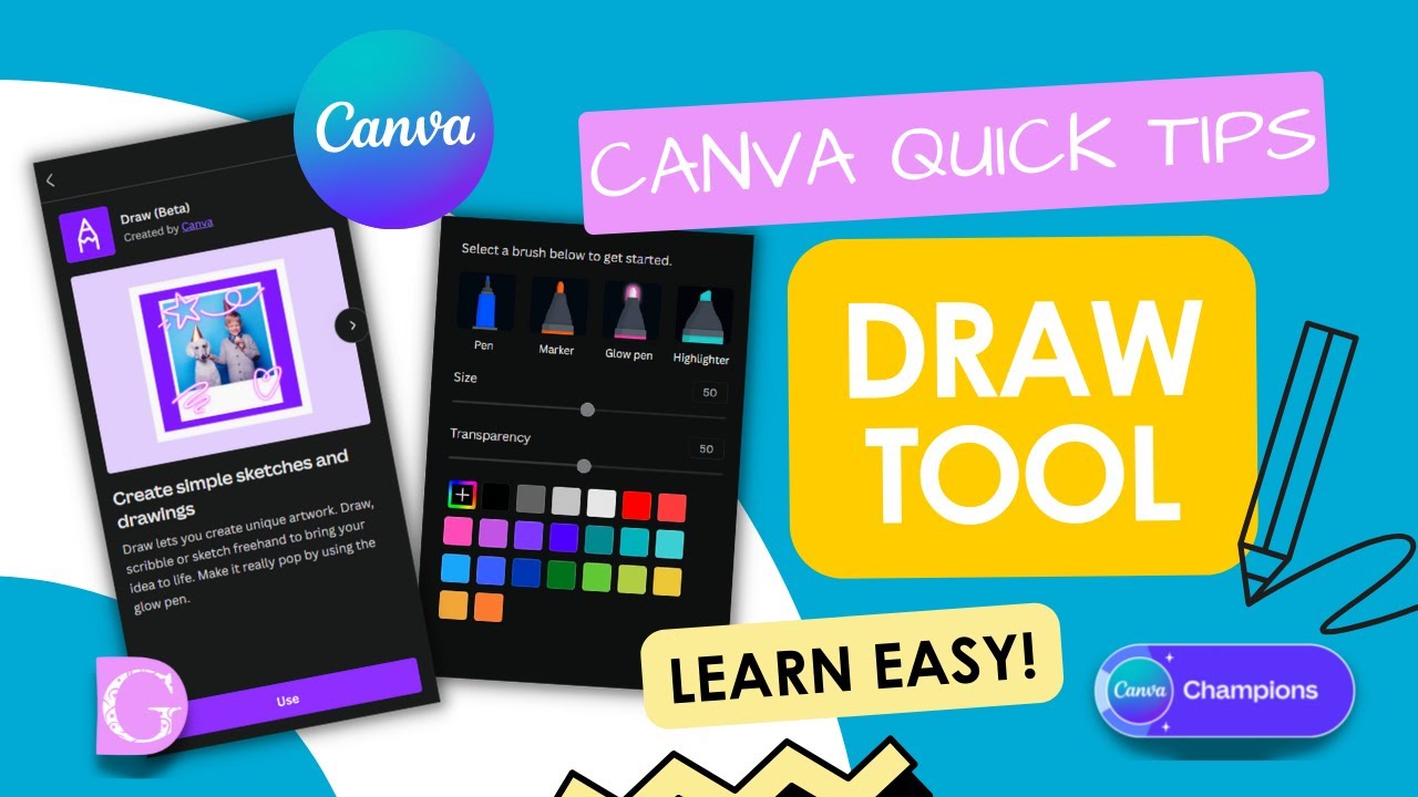 Canva Quick Tips  - Draw Tool