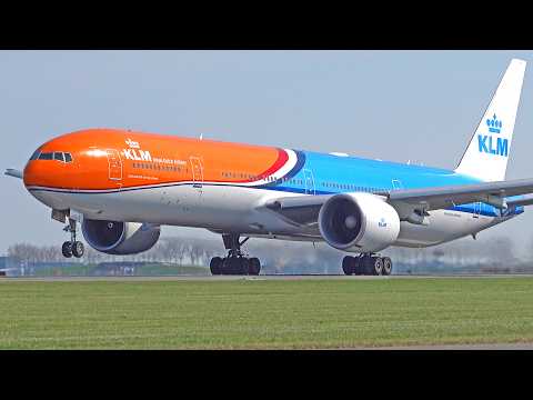 POWERFULL TAKEOFFS and LANDINGS | A380, B747, A350 | Amsterdam Schiphol Airport