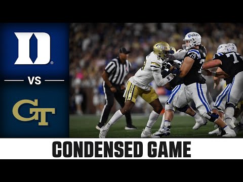 Duke vs. Georgia Tech Condensed Game | 2024 ACC Football
