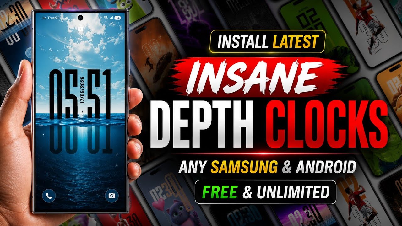 Install INSANE Depth Effect Clocks on Samsung & Android 🔥 FREE Unlimited 