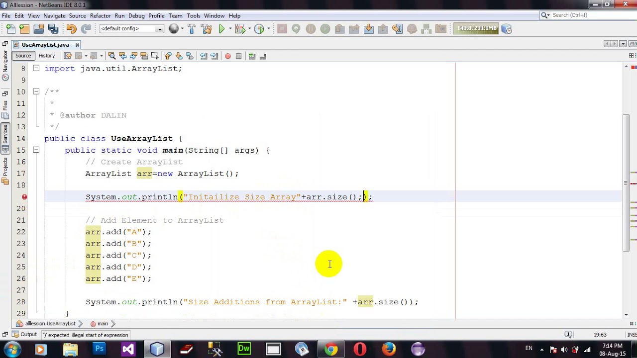 How to Use ArrayList Add Remove in Java Netbeans
