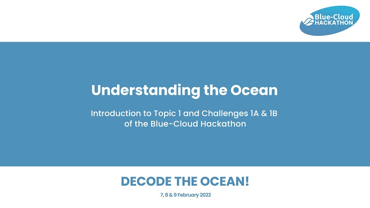 Blue-Cloud Hackathon - Understanding the Ocean