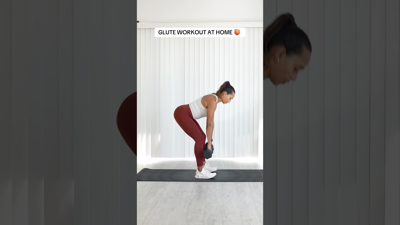 Dumbbell only glute workout you can do at home or at the gym 🔥