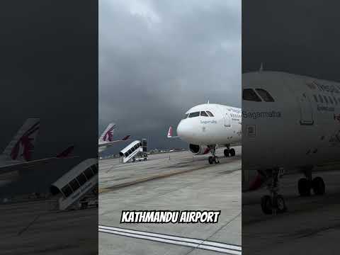 Tribhuvan International Airport kathmandu nepal runway nepal airlines airplanes airbus