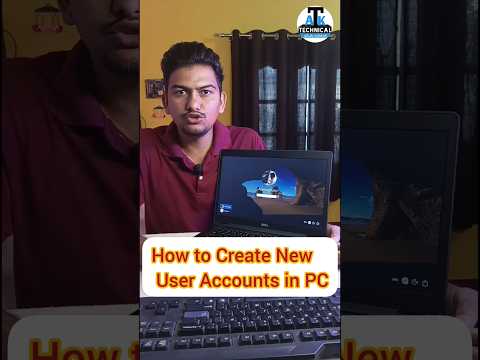 How to create new user accounts on pc? #newuser #accountcreate #windows #laptop #pc #tech #shorts