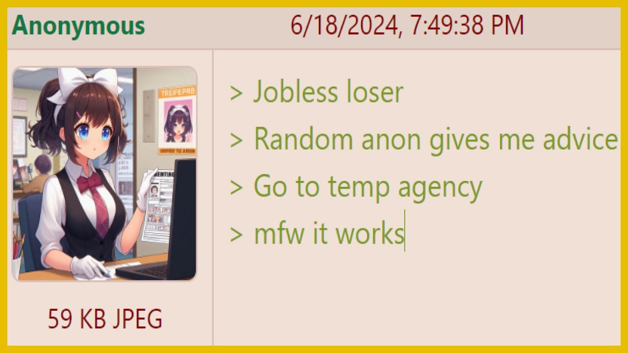 Anon Gets Help Finding a Job - Wholesome 4Chan Greentext Stories