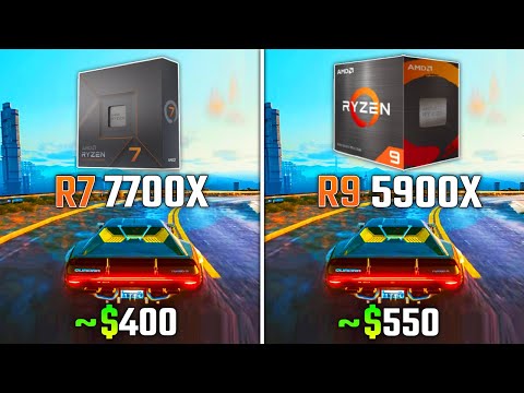 AMD RYZEN 7 7700X vs RYZEN 9 5900X | Test in 6 Games