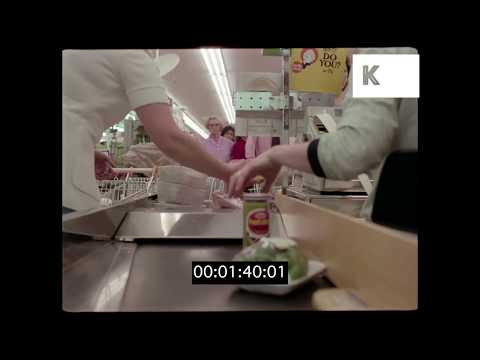 1970s UK Supermarket Conveyor Belt, HD from 35mm | Kinolibrary