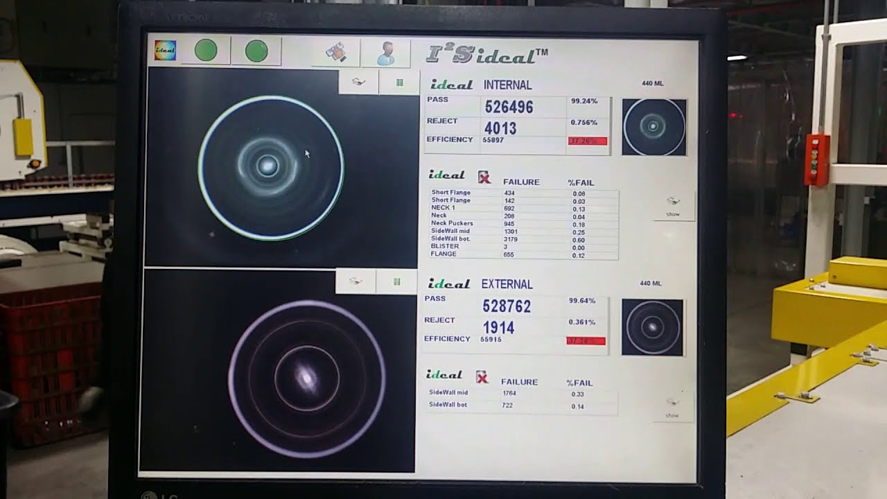 100% Quality Control Vision Systems- High Speed beverage can line inspection