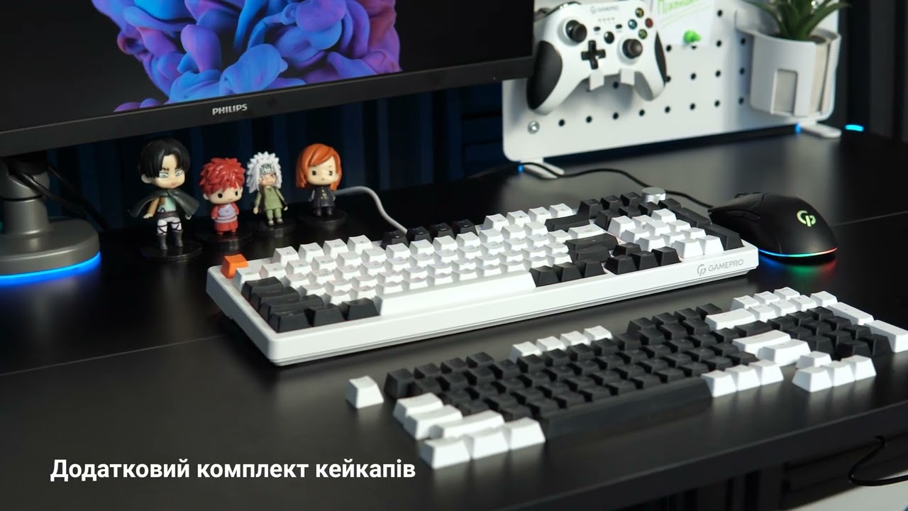 Клавиатура игровая GamePro MK170W Hot-Swap RGB (White) ᐈ Купить ...