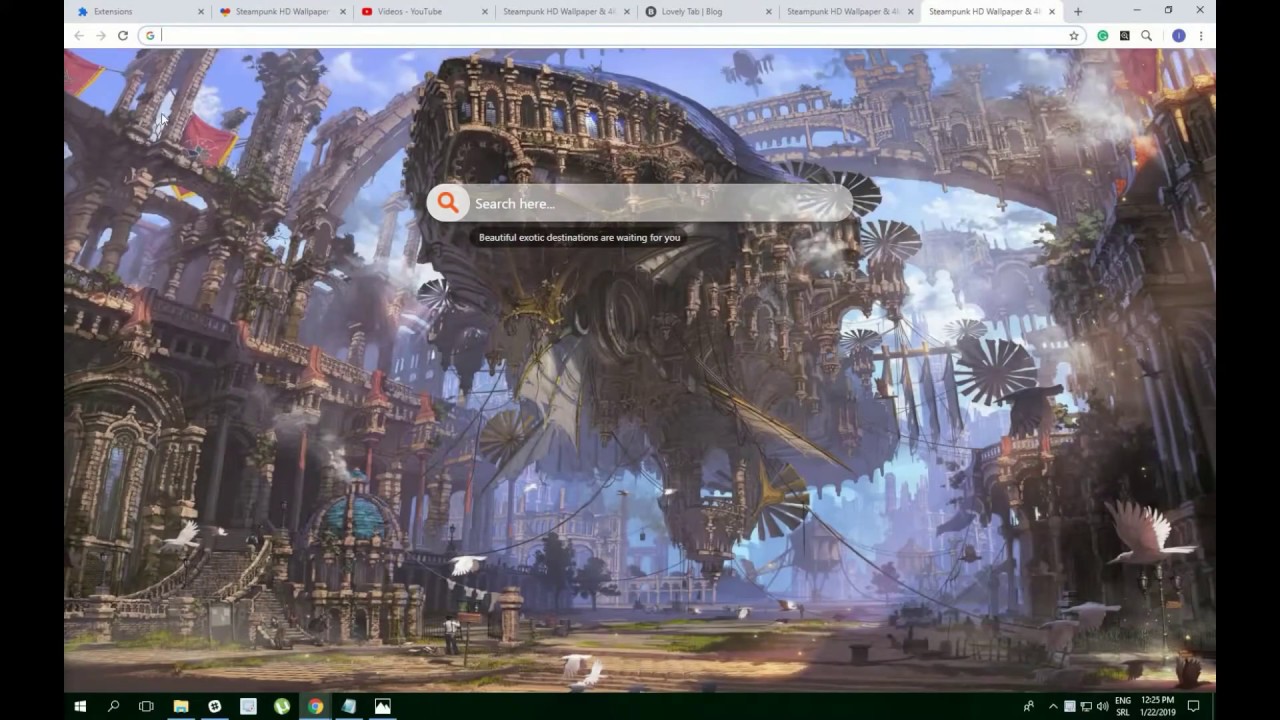 Awesome Steampunk Wallpaper Chrome Theme - Try Now!!!