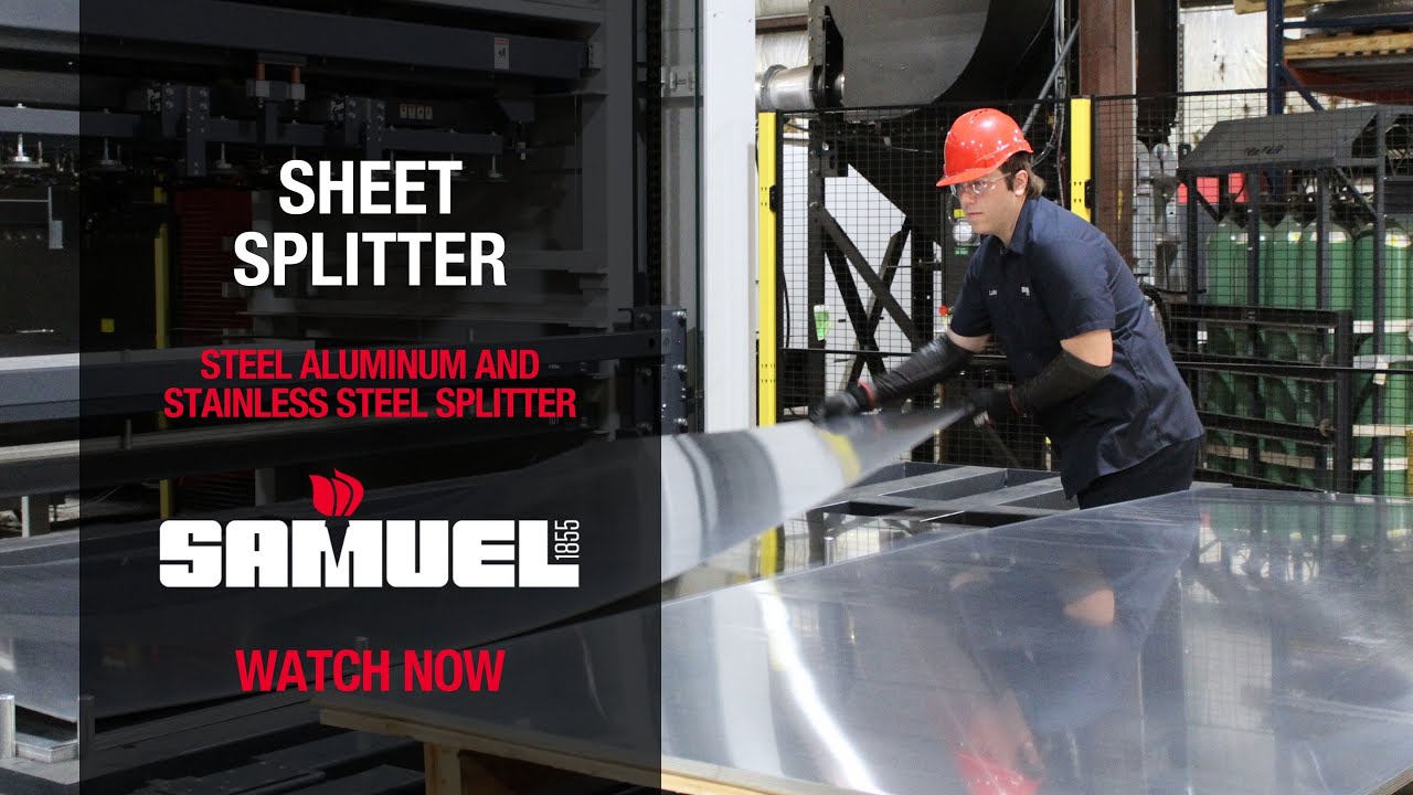 Steel Aluminum and Stainless Steel Splitter Canada | Samuel Sheet Splitter