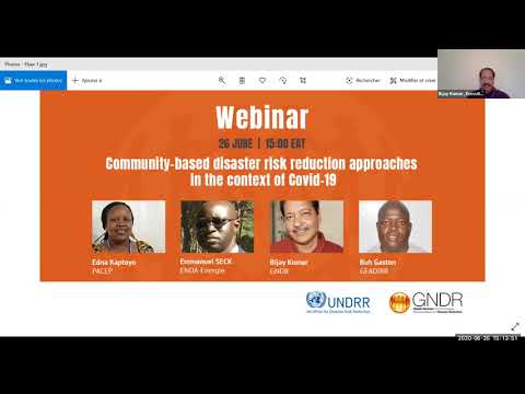 Community-based disaster risk reduction approaches in the context of COVID-19 in Africa