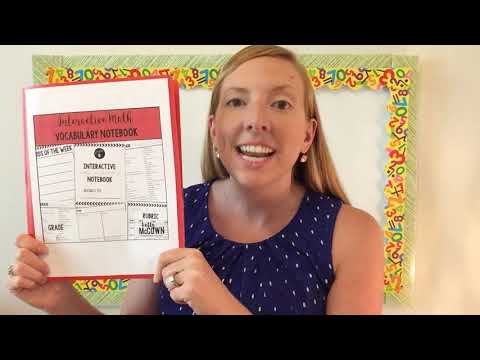 Interactive Math Vocabulary Notebooks (Grades 6 to 8)