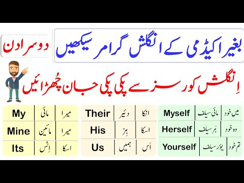 English Grammar Full Course in Urdu | All Personal Pronouns with Urdu Meaning | Class 2