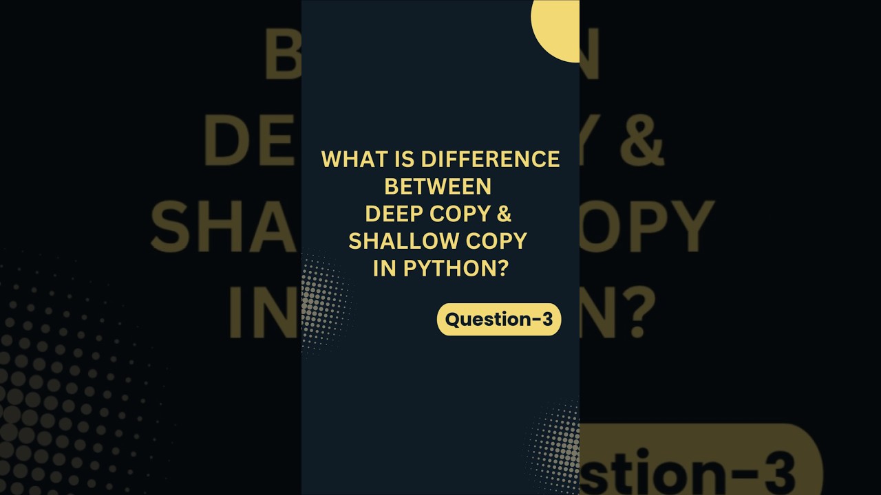 shallow vs deep copy#python#pythonbuzz