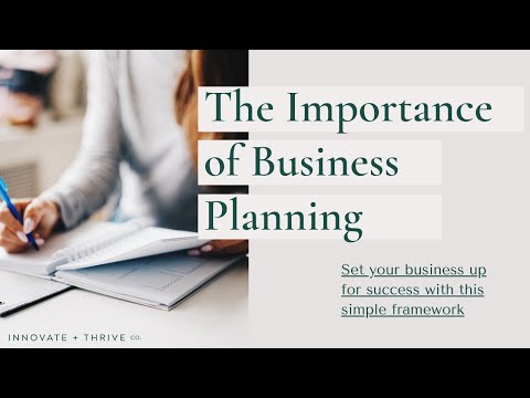 The Importance of Business Planning