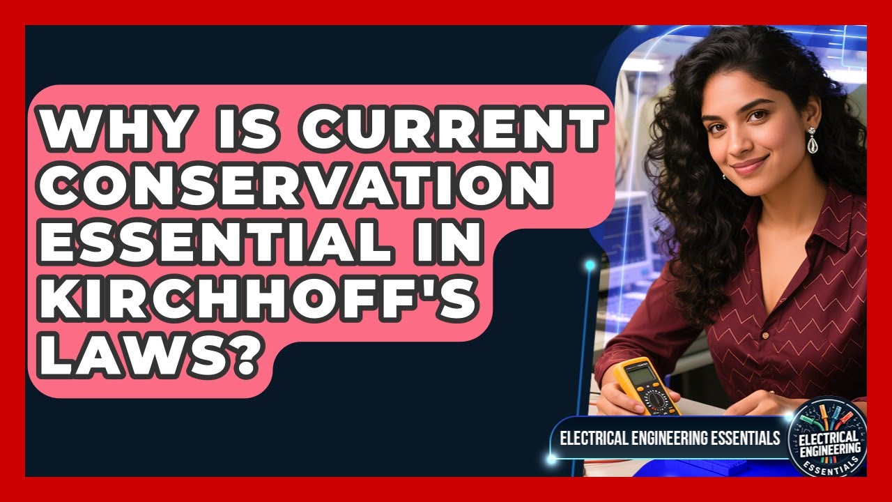 Why Is Current Conservation Essential In Kirchhoff's Laws? - Electrical Engineering Essentials