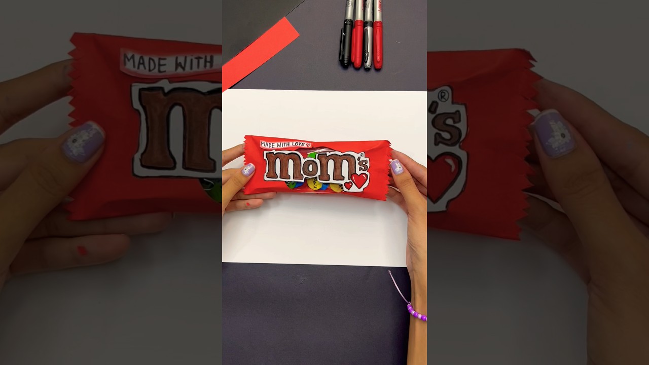 Rate this Mother’s Day gift from 1-100 ❤️🥺 #diy #mom #tutorial #art #craft #creative #crafts