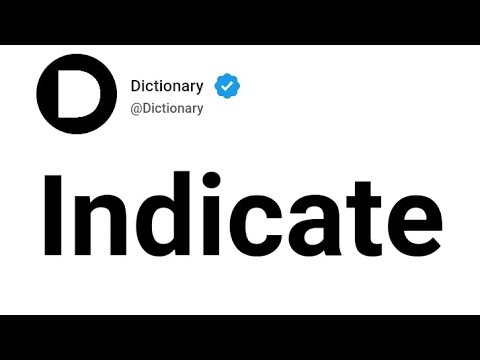 Indicate Meaning In English