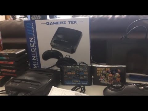 Gamers Tek MiniGen HD work with (112 in 1 ) & (196 in 1) cartridges.