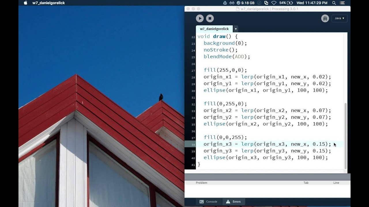 Processing Tutorial – Linear Interpolation