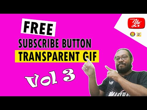 FREE 5 SUBSCRIBE BUTTON GIF TRANSPARENT (NO COPYRIGHT) VOL 3