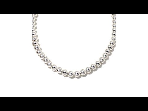 Sevilla Silver 8mm Beaded 16" Necklace