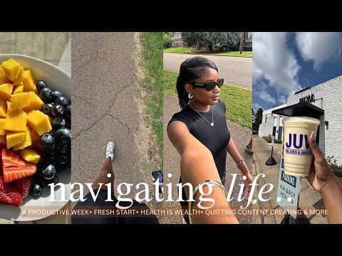WEEKLY VLOG|PRODUCTIVE WEEK + MORNING WALKS + I DON’T THINK CREATING CONTENT IS FOR ME .. I QUIT