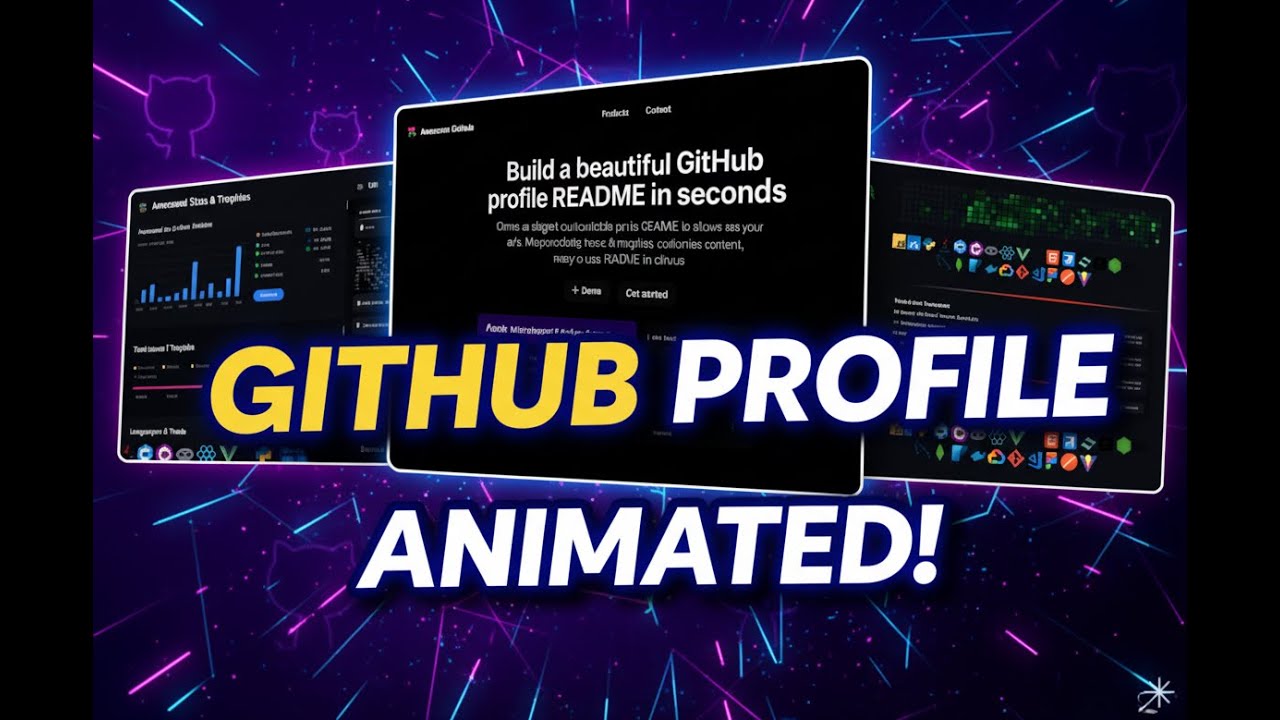 How to create Animated Beautiful GitHub Readme Profile | Awesome GitHub | 2025