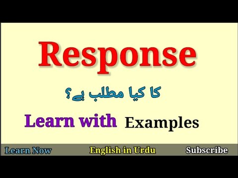 Response Meaning in Urdu