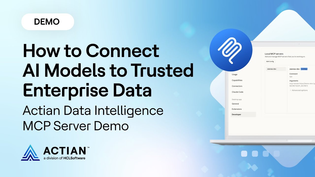 How to Connect AI Models to Trusted Enterprise Data | Actian Data Intelligence MCP Server Demo