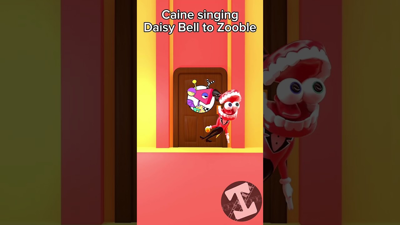 Caine Singing Daisy Bell to Zooble #theamazingdigitalcircus #3danimation #glitchproductions