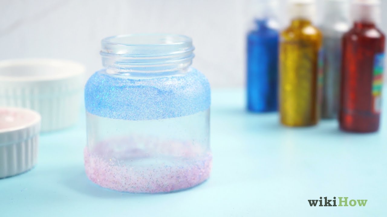 How to Glue Glitter to Glass