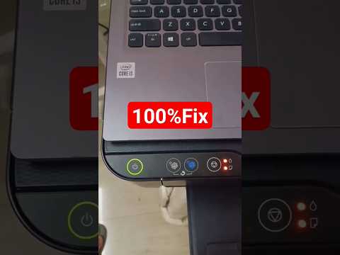 How to Fix Epson L3110 L3210 Printer Red light Blinking|Reset #shorts #shortsfeed #shorts