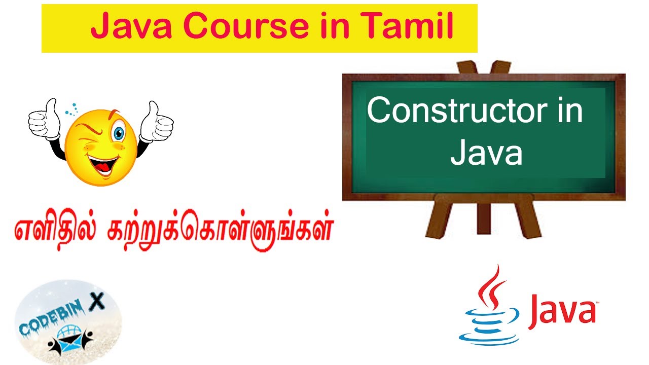 Java Course in Tamil(Beginners)|Constructor in Java|CodebinX|Tamil