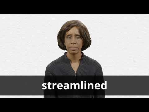 STREAMLINED 释义 | 柯林斯英语词典