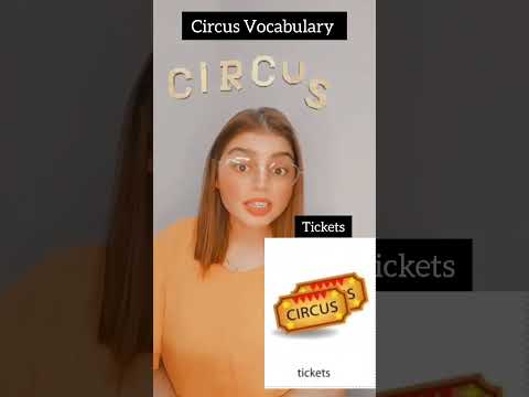 Vocabulary 101: Circus Vocabulary #english #learnenglish #pronunciation #vocabulary #shorts #words