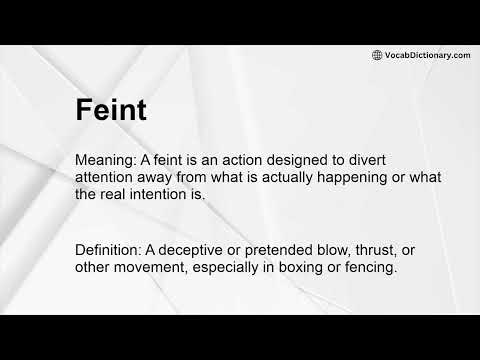 Feint Meaning