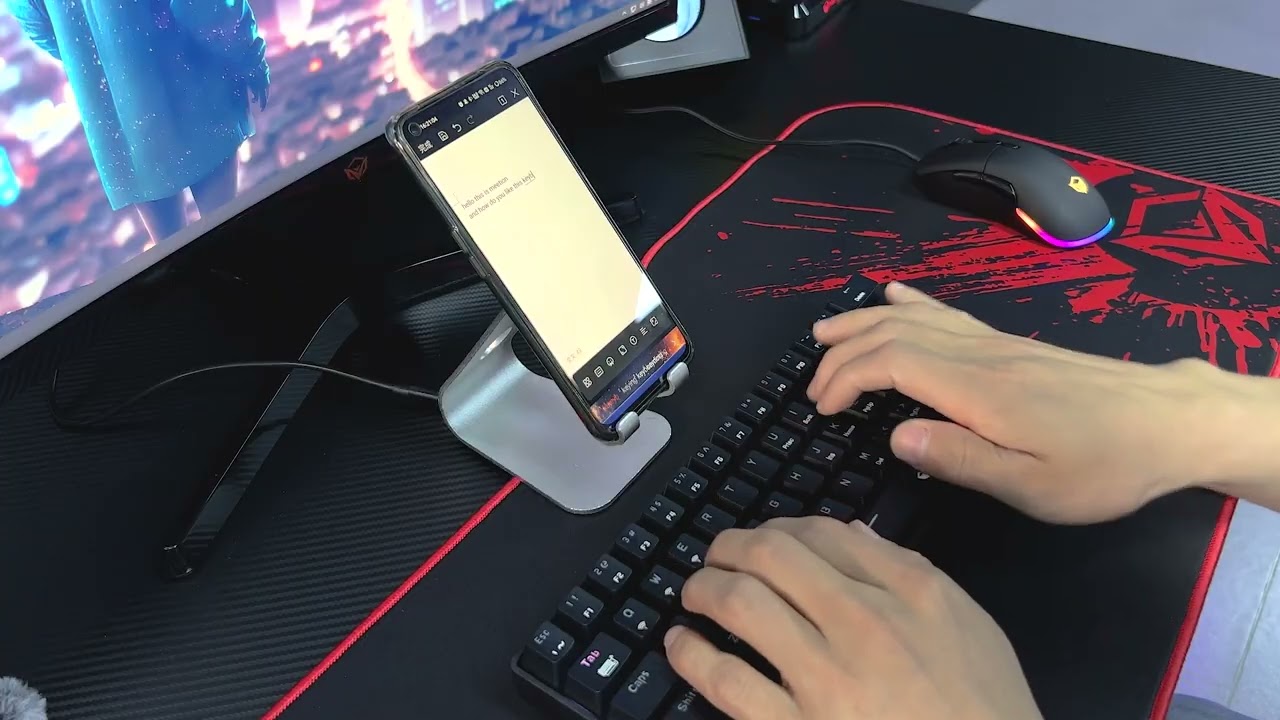 MeeTion Dual mode, keyboard and cable separation, supports up to 3 Bluetooth devices