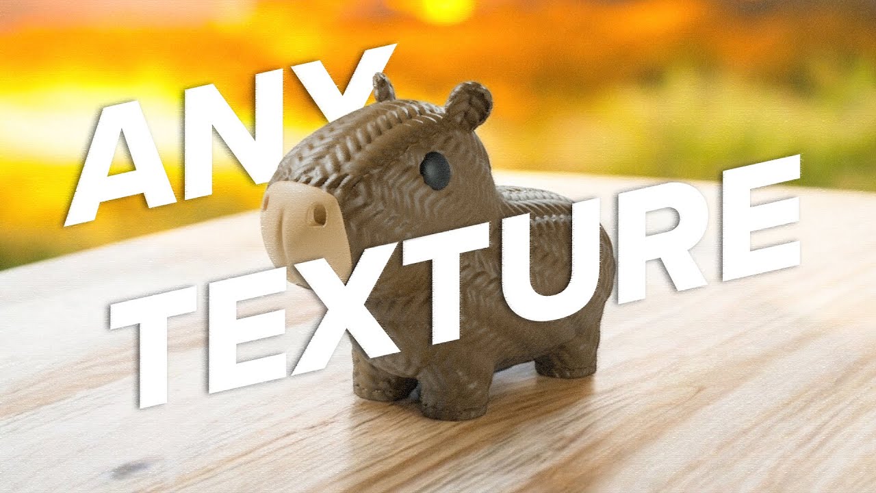 Apply any texture to your printable Models / Blender