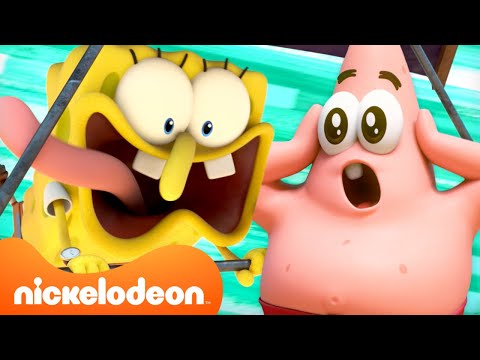 SpongeBob Breaking the Rules for 60 Minutes Straight π | Kamp Koral | @Nicktoons