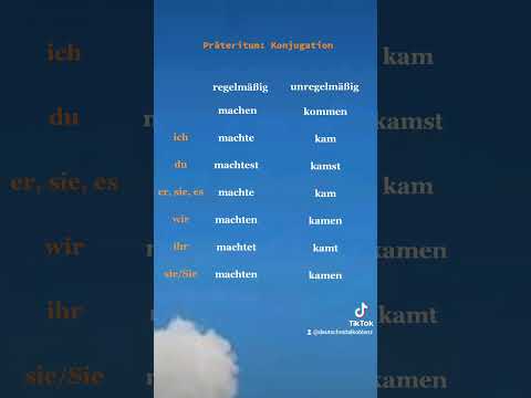 Präteritum:Konjugation