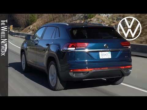 2020 Volkswagen Atlas Cross Sport SE with Technology | Tourmaline Blue | Driving, Interior, Exterior