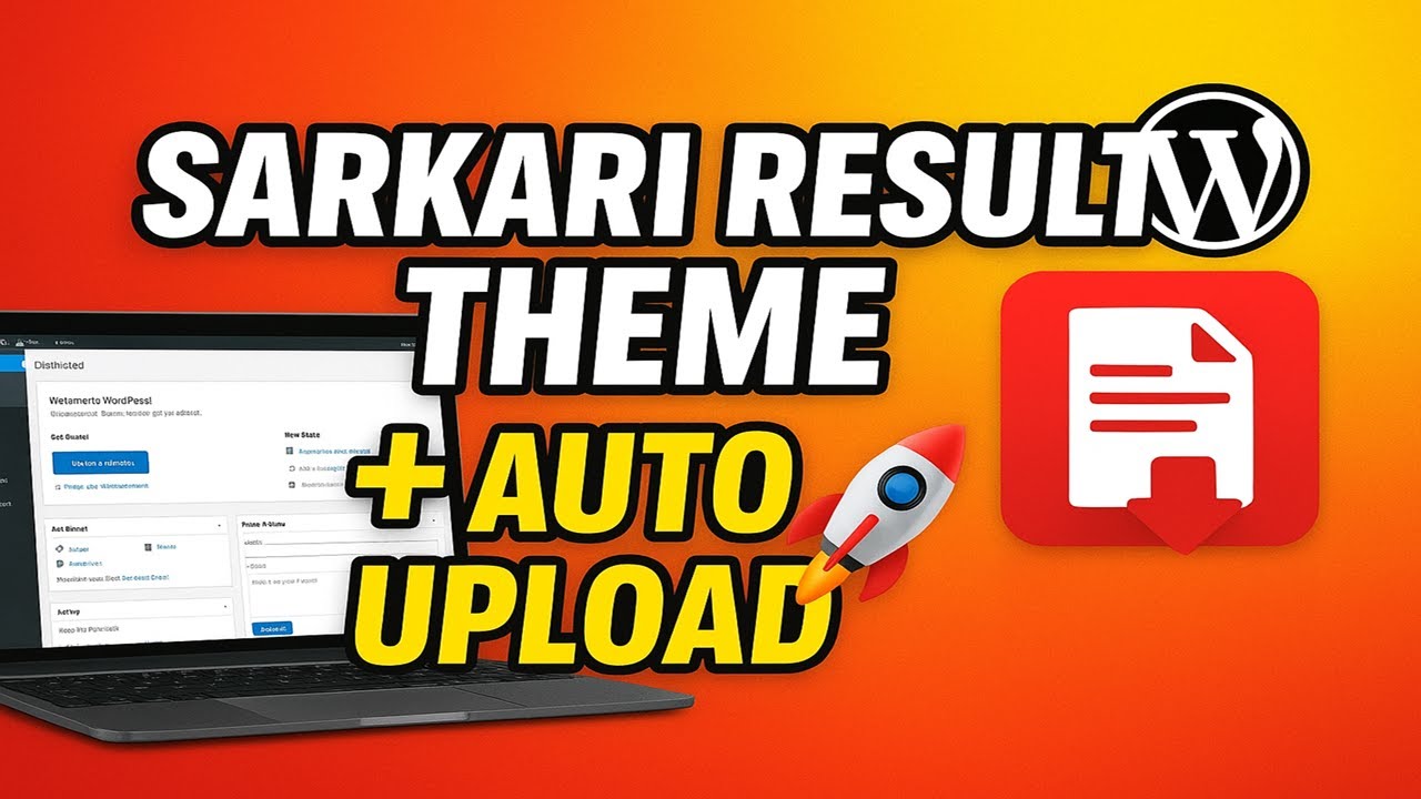 Sarkari Result WordPress Theme with Automatic Post Upload Feature | Download Sarkari Result Template