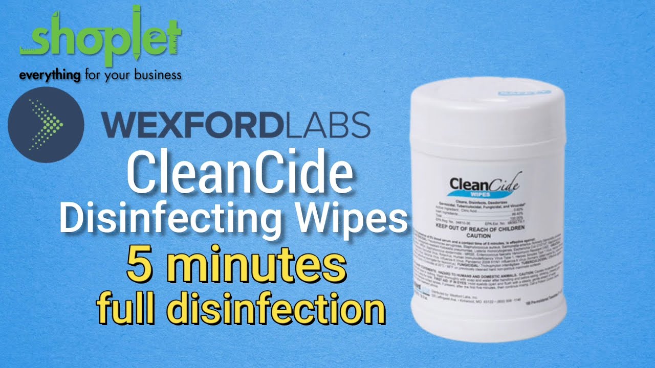 Wexford Labs CleanCide Disinfecting Wipes - WXF3130B400DCT - Shoplet.com