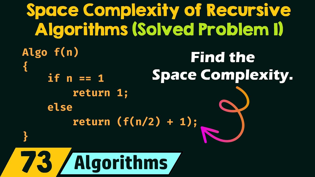 Space Complexity of Recursive Algorithms (Solved Problem 1)