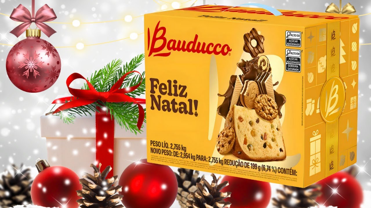 Cesta De Natal Bauducco Presente  Natalina 2,755kg 2025