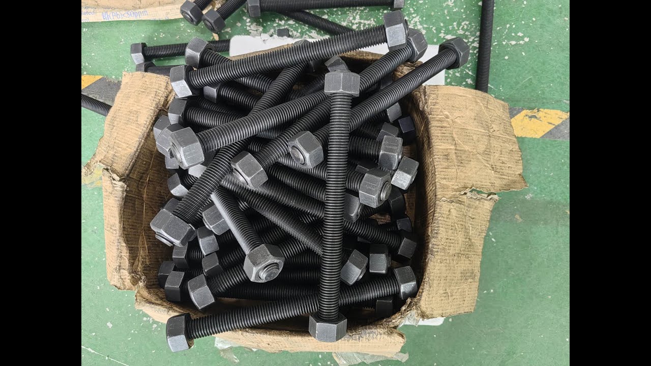 ASTM A193 B7 THREADED ROD STUD BOTH ENDS NUTS AUTOMATIC ASSEMBLY MACHINE