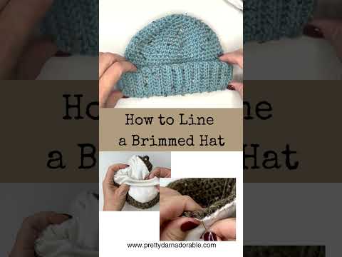 How to Line a Brimmed Hat With Fleece - Easy Sew in Technique